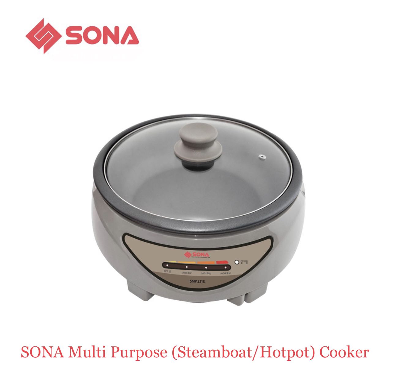 BNIB!!! Brand New SONA STEAMBOAT/ Multi-Cooker SMP2318, TV & Home ...