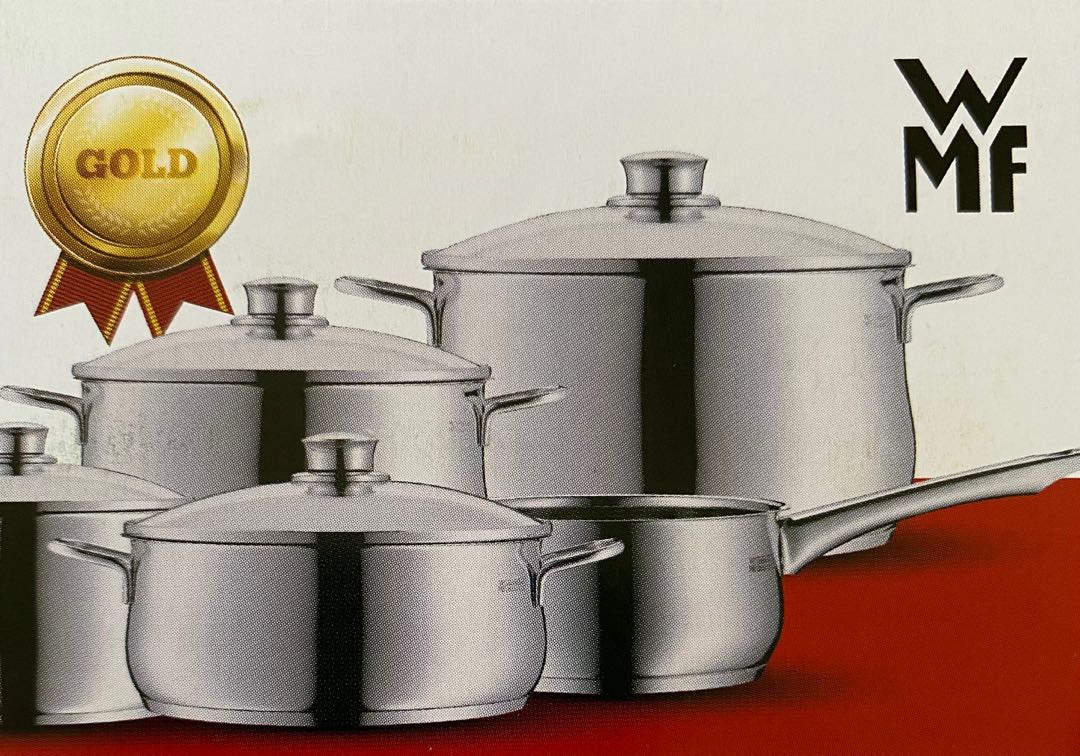 Brand new WMF Diadem Plus cookware set, 5-piece, Furniture & Home ...