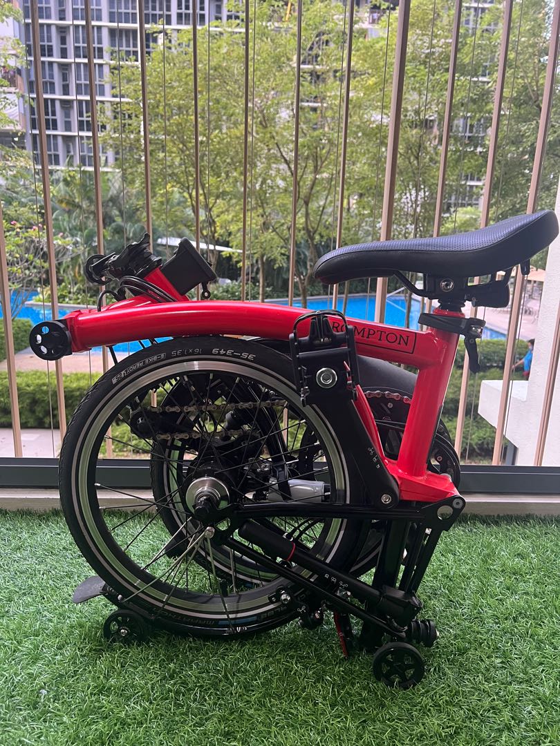 Brompton M6L rocket red, Sports Equipment, Bicycles & Parts, Bicycles ...