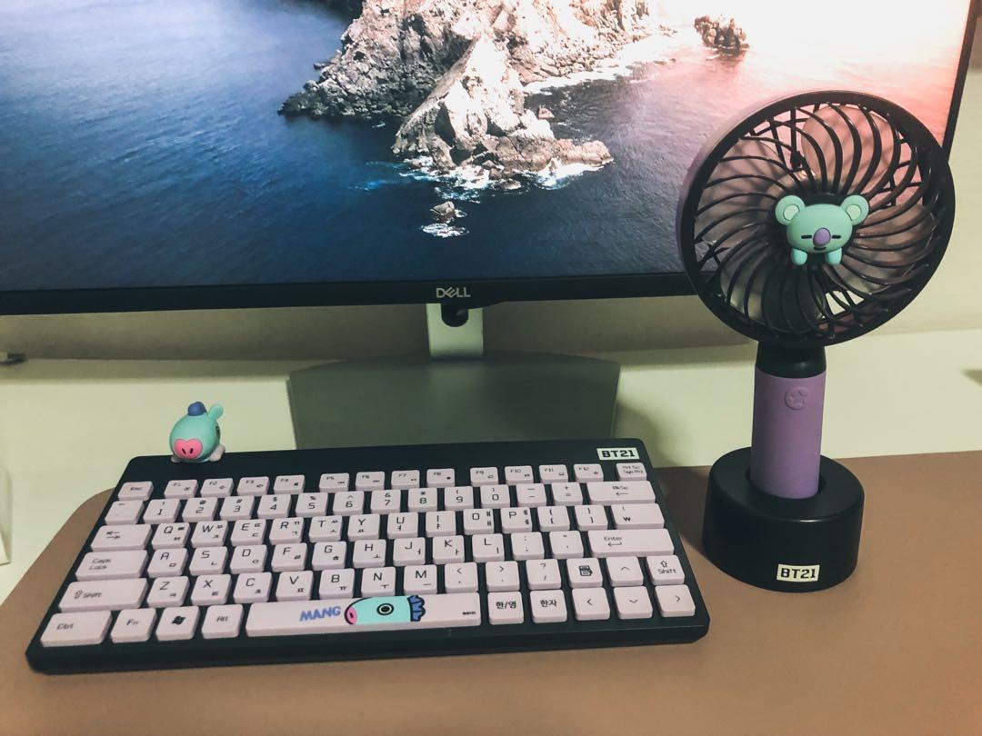BT21 MANG KEYBOARD & KOYA FAN, Everything Else on Carousell