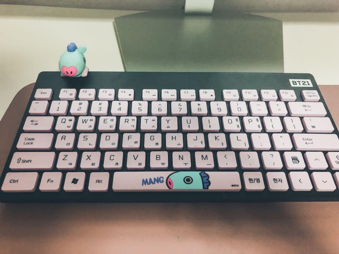 BT21 MANG KEYBOARD & KOYA FAN, Everything Else on Carousell