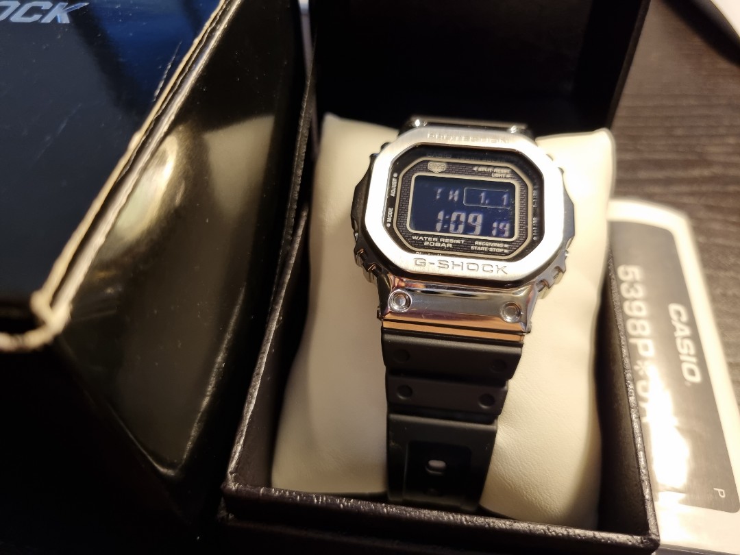 Casio Square Metal G-Shock GMW-B5000, Men's Fashion, Watches ...