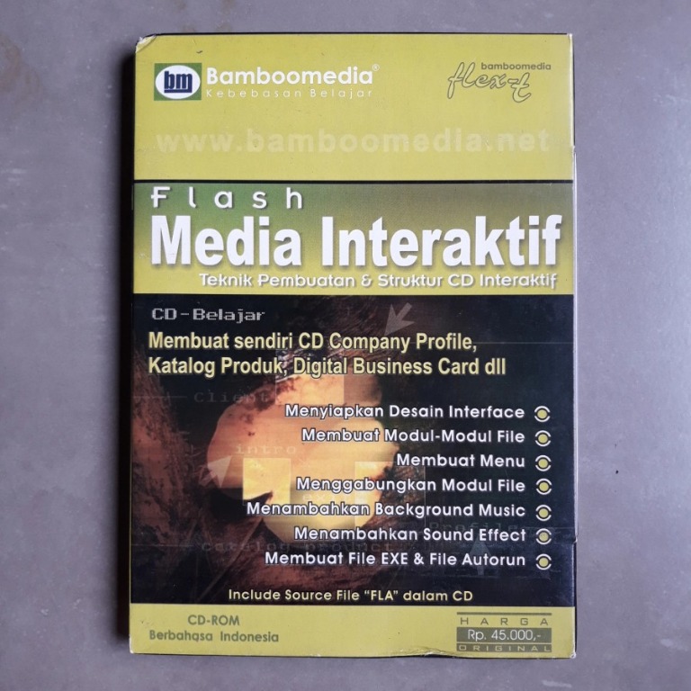 CD Tutorial Bamboomedia - Bikin CD Interaktif Dengan Flash Media, Buku ...