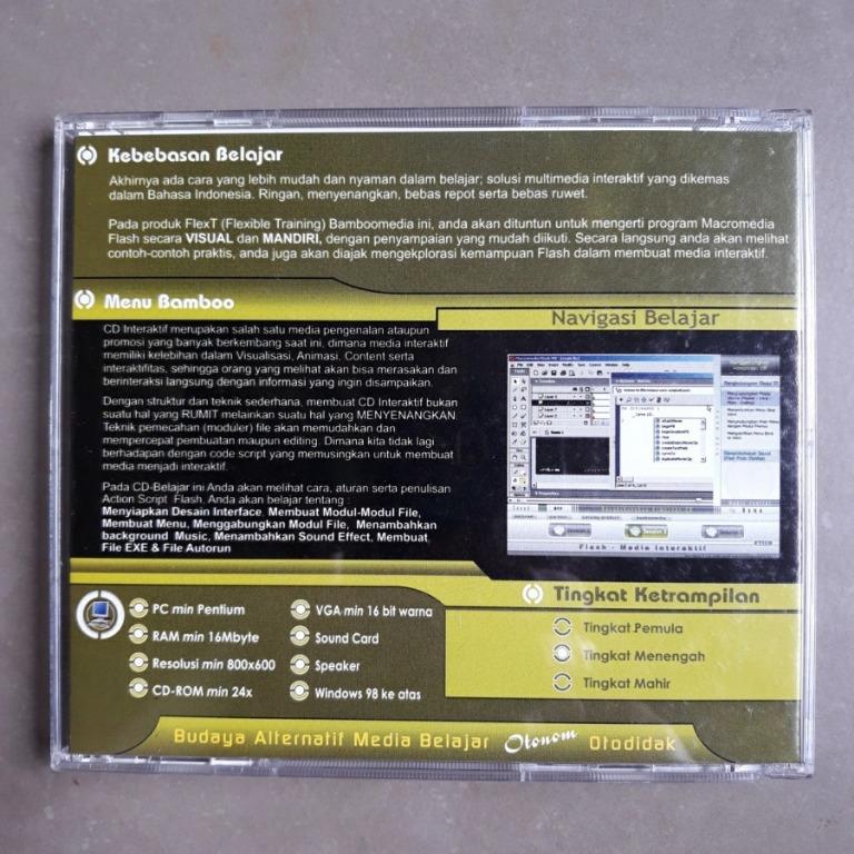 CD Tutorial Bamboomedia - Bikin CD Interaktif Dengan Flash Media, Buku ...