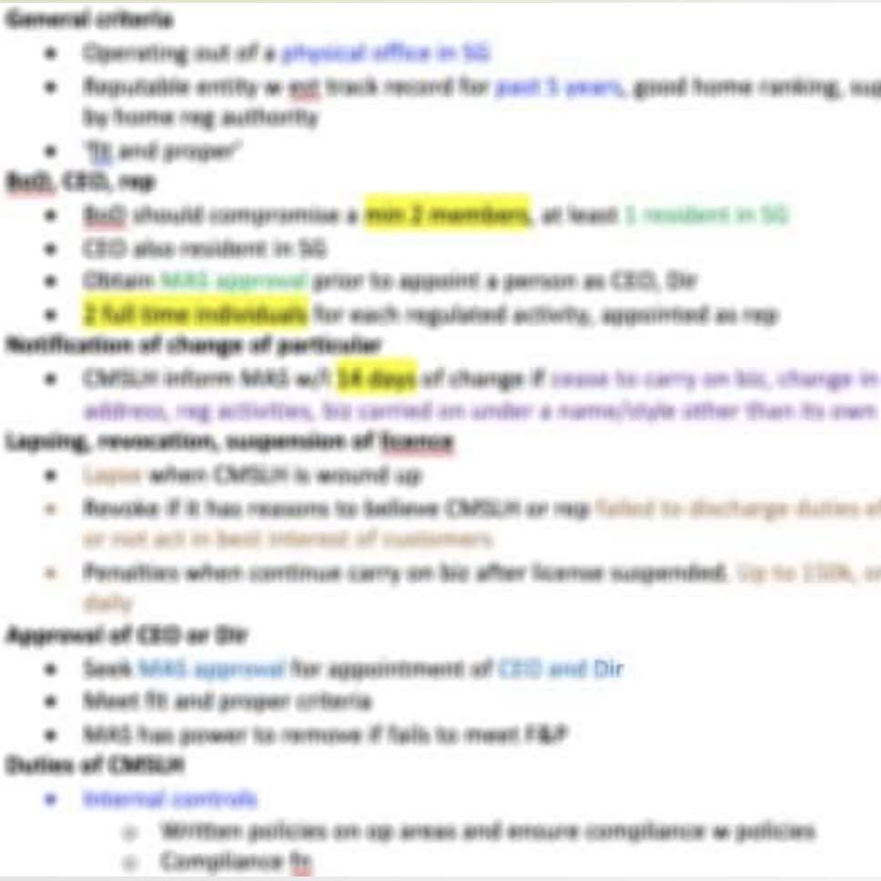 CMFAS M1A, M2A, FMRP self-made summary notes, Hobbies & Toys, Books ...