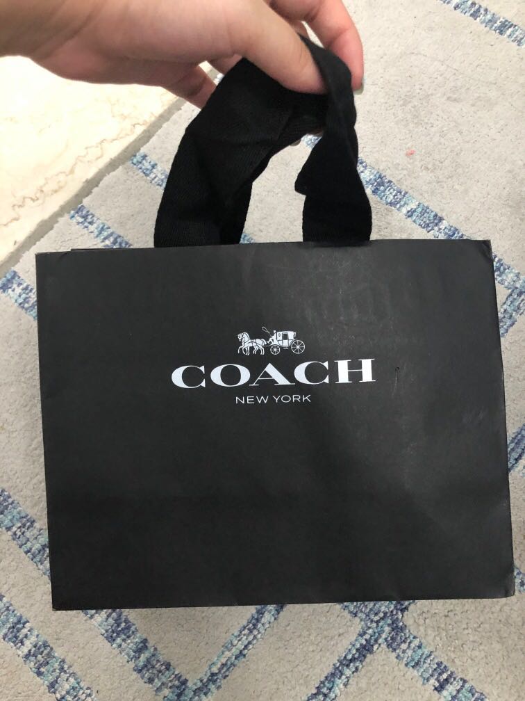 Coach paper bag, Women's Fashion, Bags & Wallets, Purses & Pouches on ...