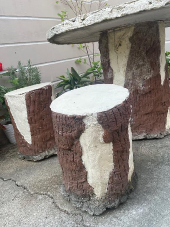 Concrete Garden set (5pcs), Furniture & Home Living, Outdoor Furniture ...
