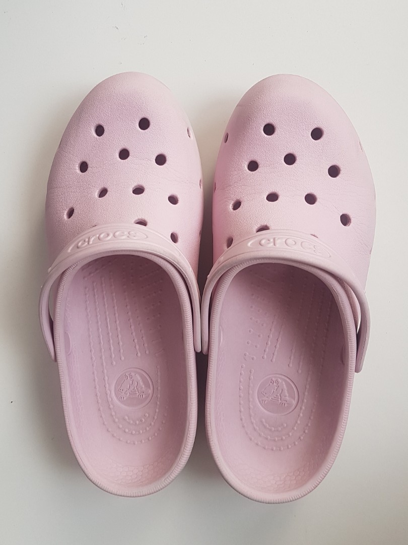 Crocs Girls Classic Slim, Babies & Kids, Babies & Kids Fashion on Carousell