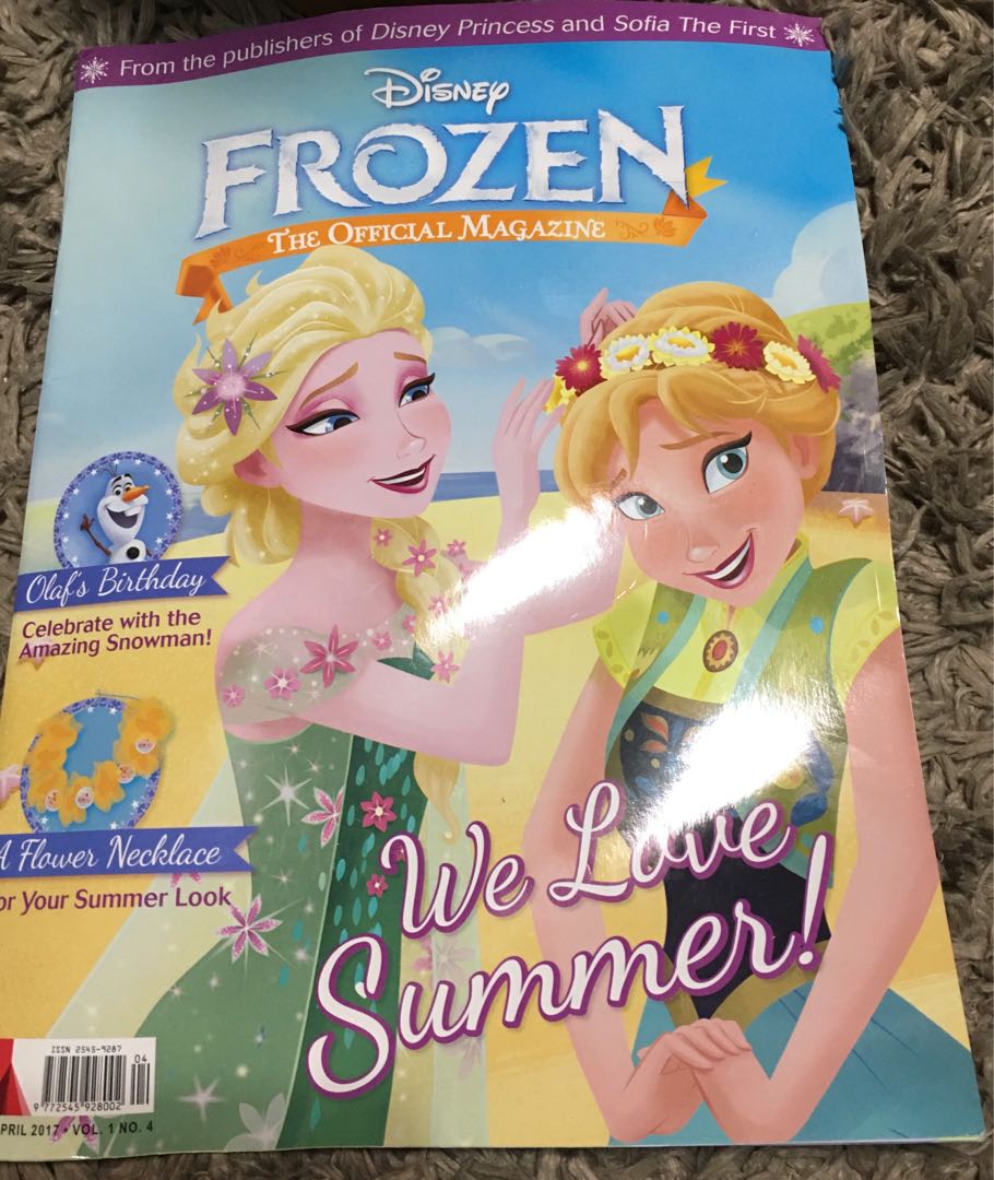 Disney Frozen Magazine with acitivities, Hobbies & Toys, Books ...