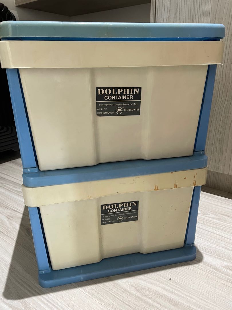 Dolphin plastic storage 2 tiers, Furniture & Home Living, Home ...
