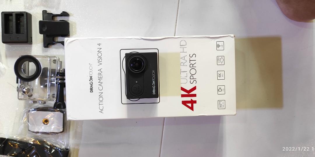Dragon Touch Vision 4 Action Camera, Photography, Video Cameras on ...