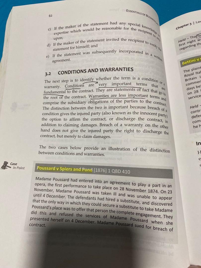 SUSS Essential of Business Law - Chandra Gopalan, Hobbies & Toys, Books ...
