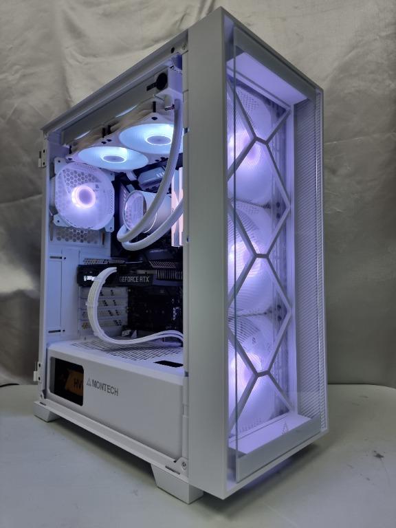 [FREE DELIVERY] SNOW WHITE THEME FOCUS GAMING PC DESKTOP WORKSTATION ...