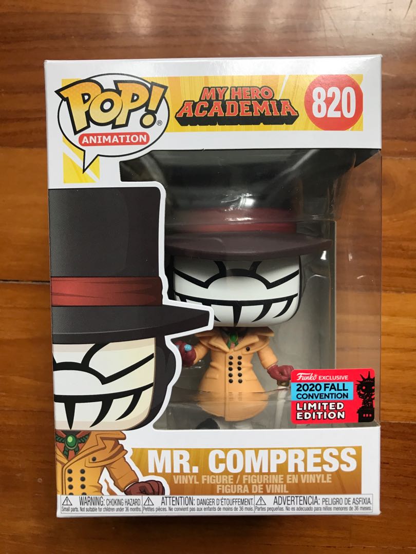 Funko Pop! Animation #820 Mr. Compress (My Hero Academia) 2020 Fall ...
