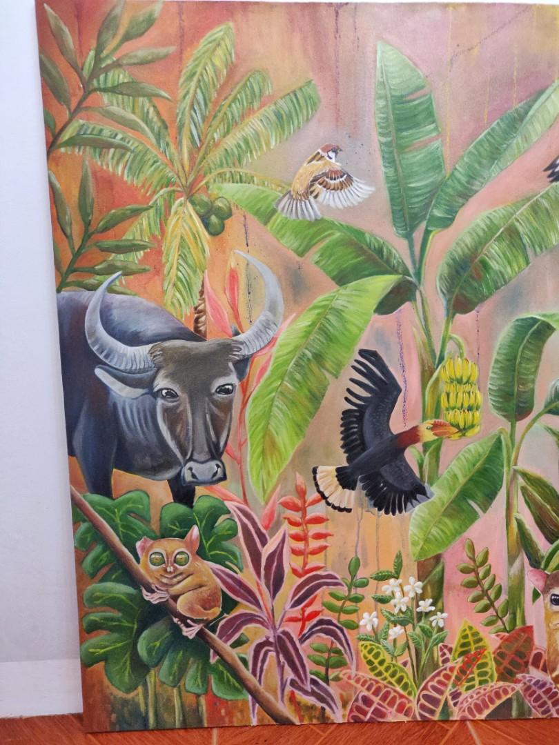 Gubat - Oil Painting, Hobbies & Toys, Stationary & Craft, Art & Prints ...