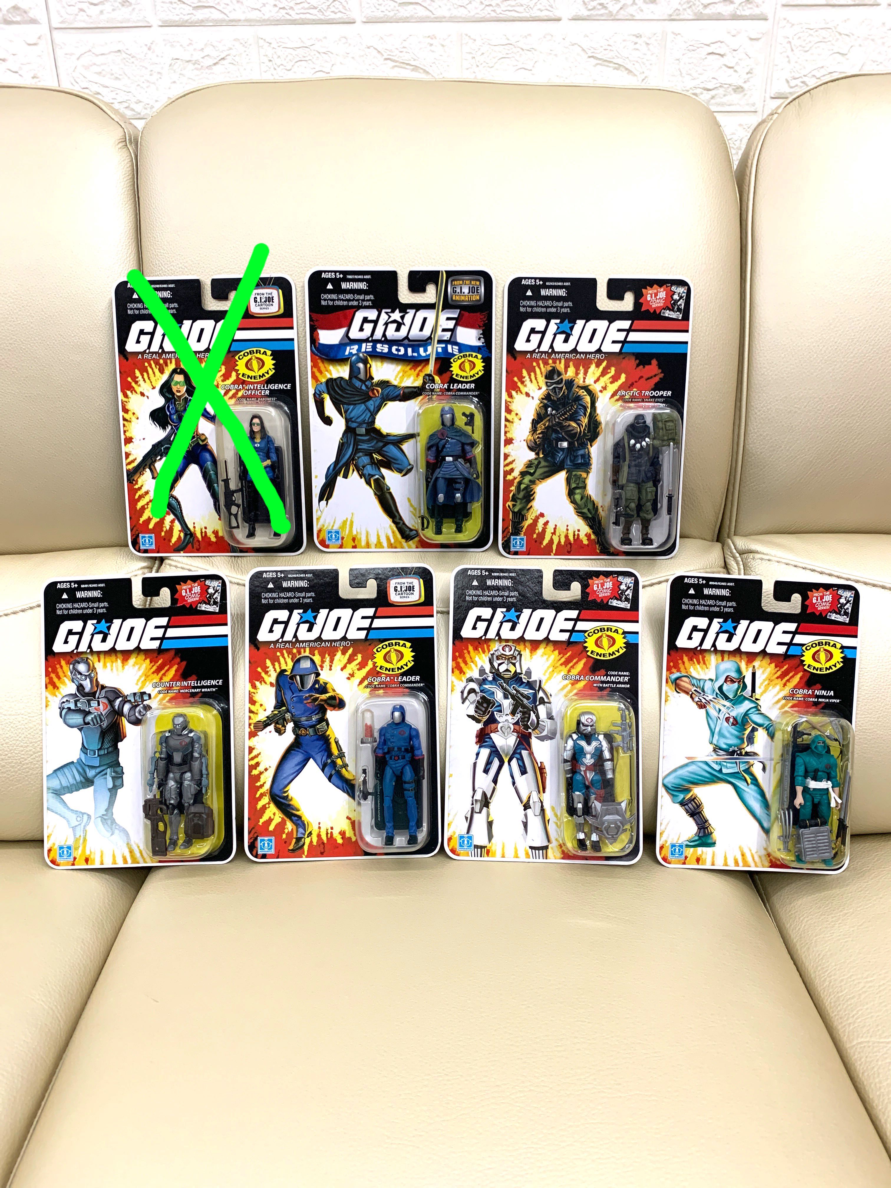Hasbro GI Joe cobra ninja viper mercenary Wraith cobra commander ...