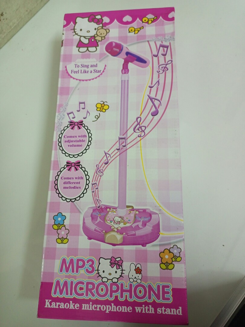 Hello Kitty microphone, Hobbies & Toys, Toys & Games on Carousell