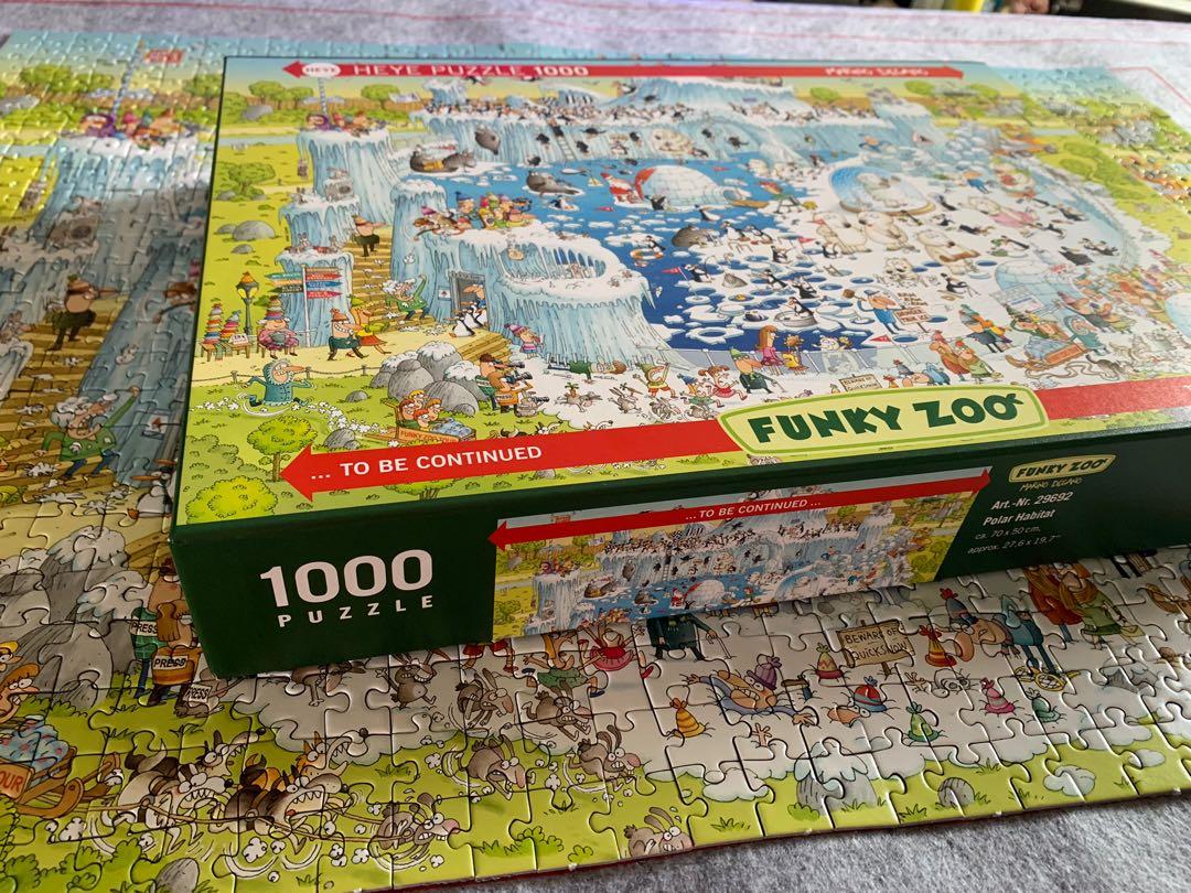 HEYE jigsaw puzzle 1000 - funky zoo, Hobbies & Toys, Stationery & Craft ...