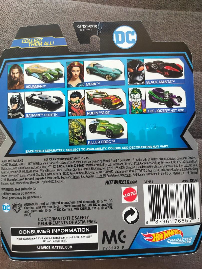 Hot Wheels DC Character Cars (full set), Hobbies & Toys, Toys & Games ...