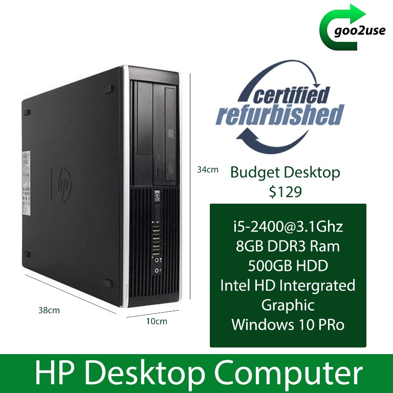 HP i5-2400@3.1Ghz Budget Desktop Computer, Computers & Tech, Desktops ...