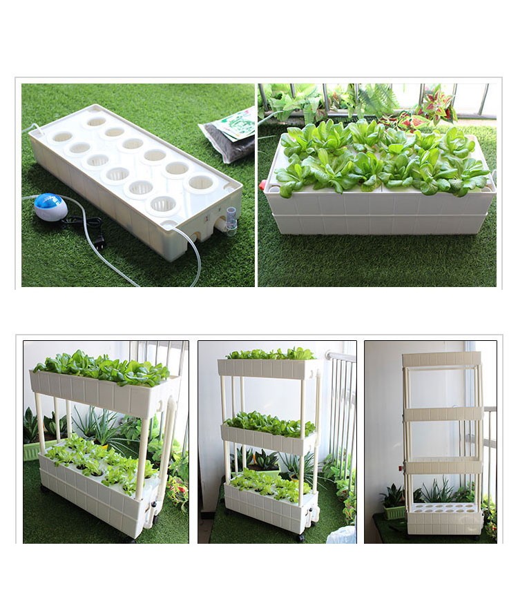 Hydroponic 4 tier system with pump and light, Furniture & Home Living ...