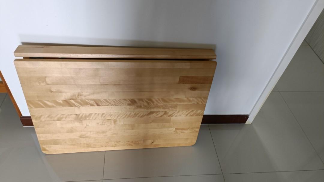 Ikea Drop Down Leaf Table, Furniture & Home Living, Furniture, Tables ...