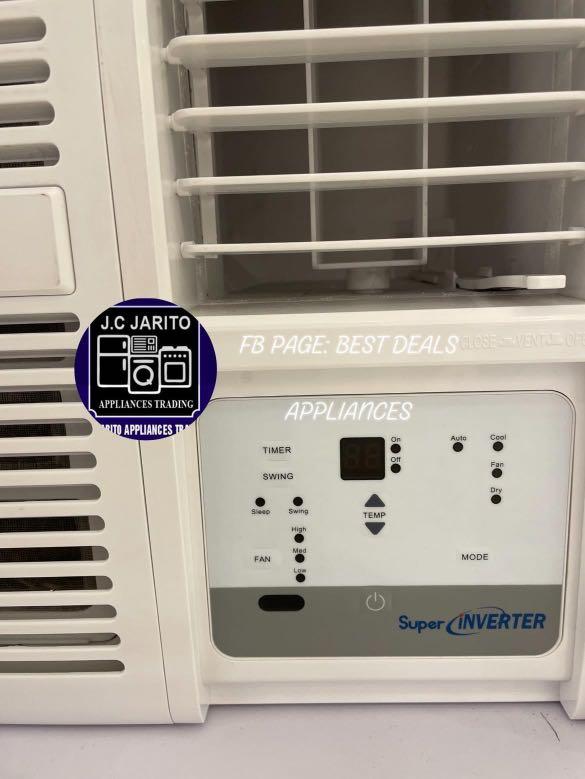 KOPPEL DC INVERTER WINDOW TYPE AIRCON 1hp and 1.5hp, TV & Home ...