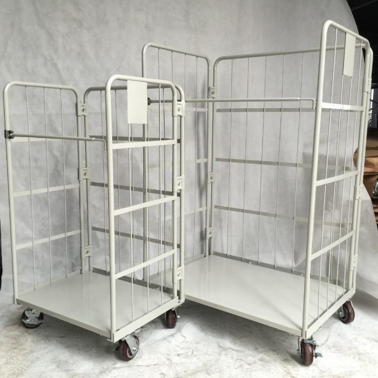 Large Mobile logistics cage trolley 110x80x170cm 500kg Load for parcel ...