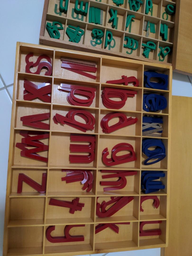 Large movable alphabets LMA Montessori resources language phonics ...