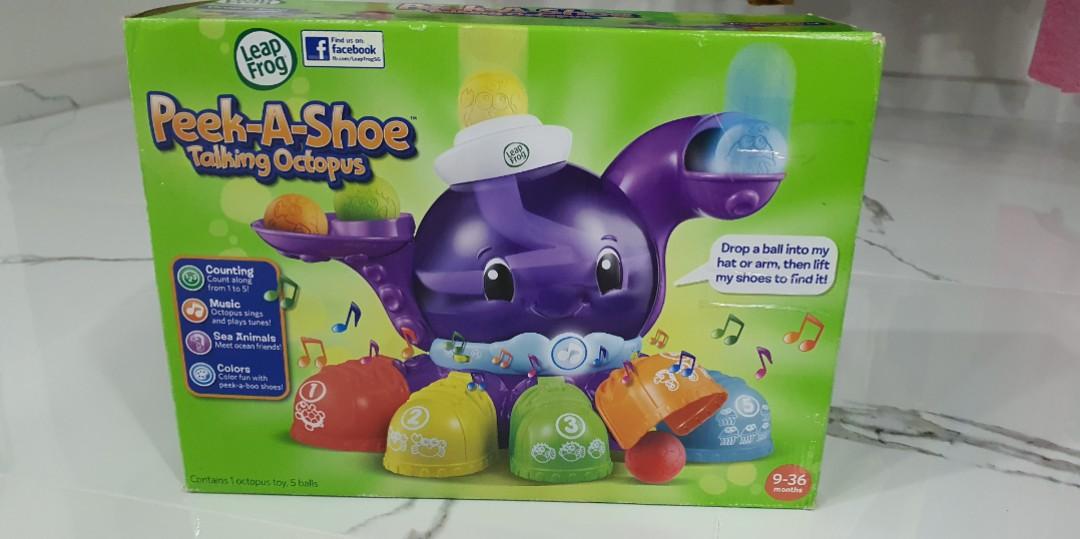 LeapFrog Peek-a-Shoe Talking Octopus, Babies & Kids, Infant Playtime on ...