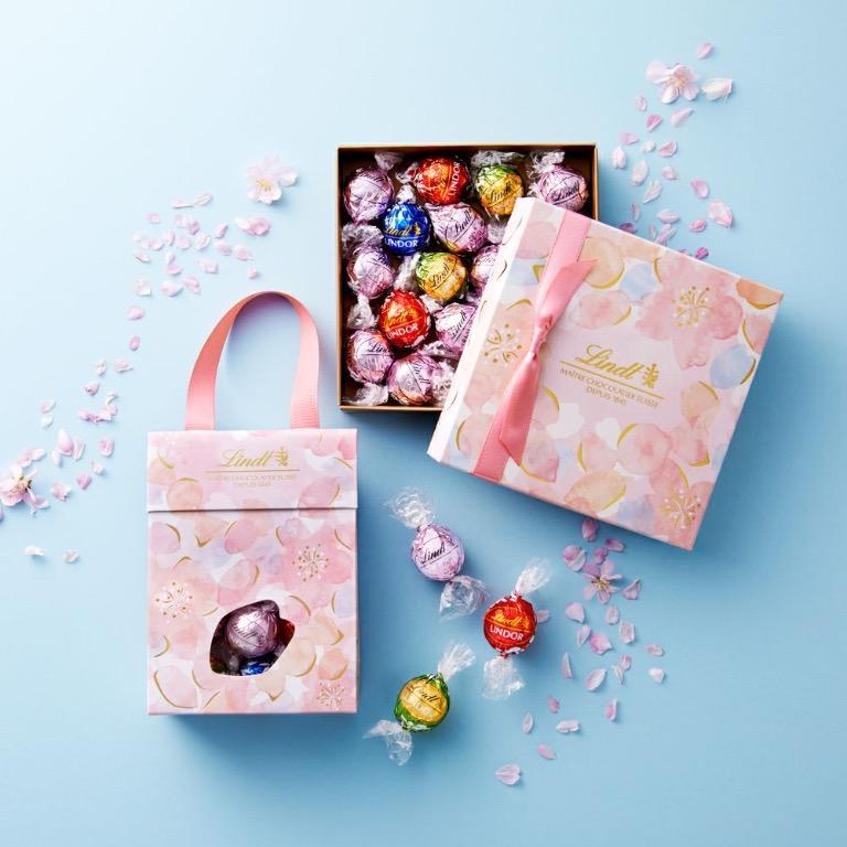 Lindt Lindor Sakura Japan Exclusive Collection Gift Box (16 pieces ...