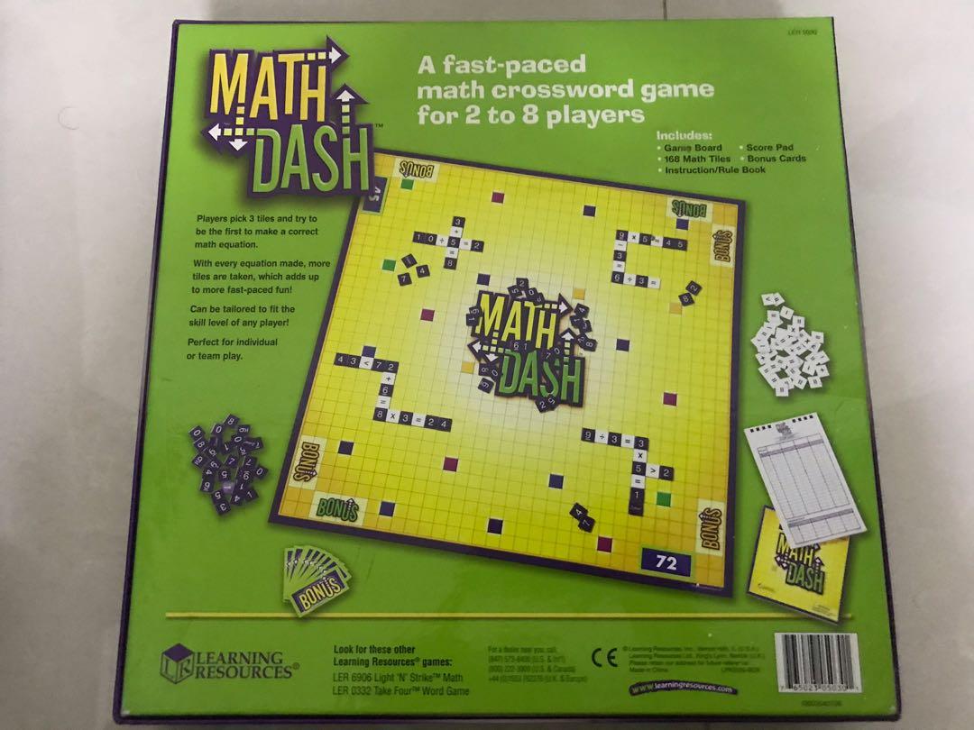 Math Dash (math crossword puzzle), Hobbies & Toys, Toys & Games on ...