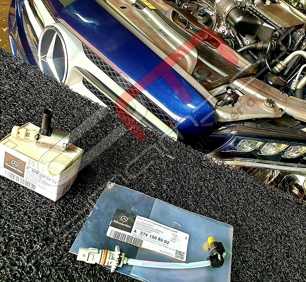 Mercedes C180(W205): Engine oil sump solenoid & Harness replacement ...