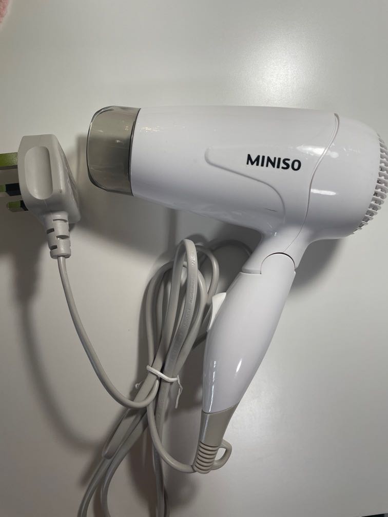 Miniso Portable Hair Dryer, Beauty & Personal Care, Hair on Carousell