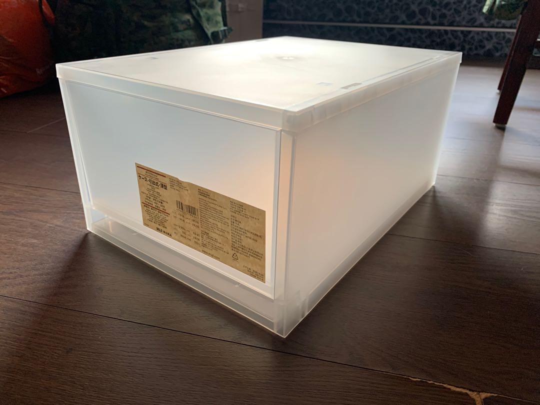 MUJI Polypropylene Storage Case Deep Drawer, Furniture & Home Living ...