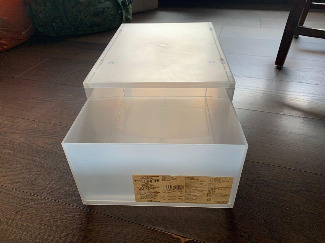 MUJI Polypropylene Storage Case Deep Drawer, Furniture & Home Living ...