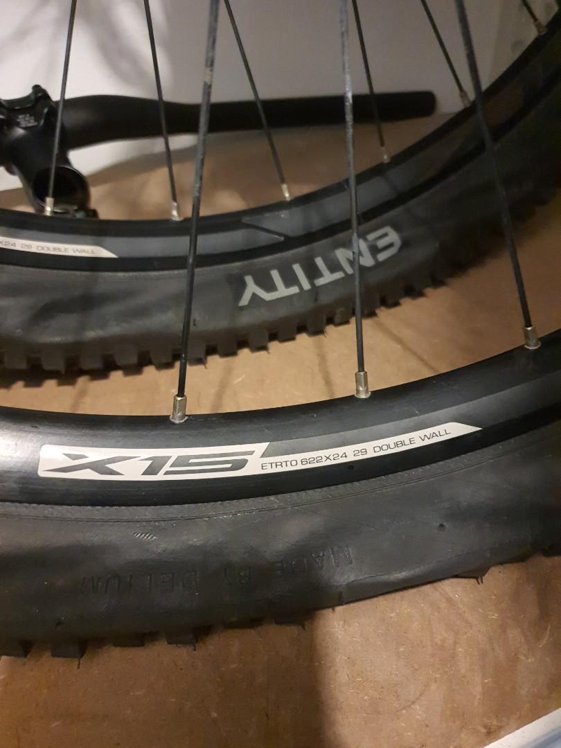 Polygon x15 entity stock wheelset, Sports Equipment, Bicycles & Parts ...