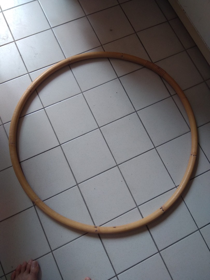 Rattan cane Hula hoop, Sports Equipment, Exercise & Fitness, Toning ...