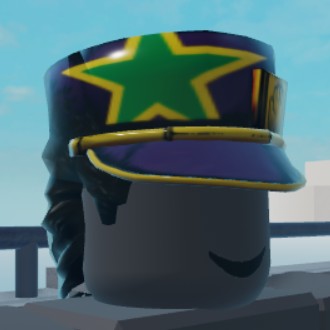 Roblox YBA Jotaro Part 6's Hat Stone Ocean Costemic Hair, 興趣及遊戲, 玩具 ...