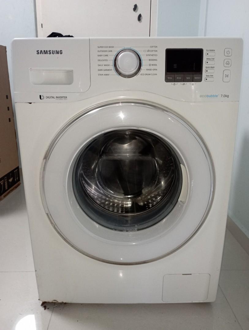 Samsung 7kg front load washing machine, TV & Home Appliances, Washing ...