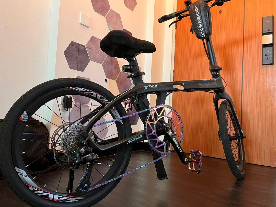 Sava Z1 carbon fiber foldable bicycle - 9 speed Sava Z1 carbon fiber 9 ...