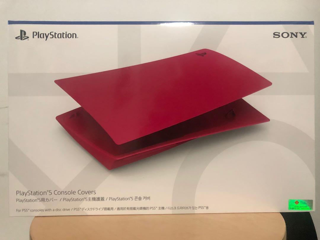 PS5 Cosmic Red Faceplate (Disc Version), Video Gaming, Video Games ...