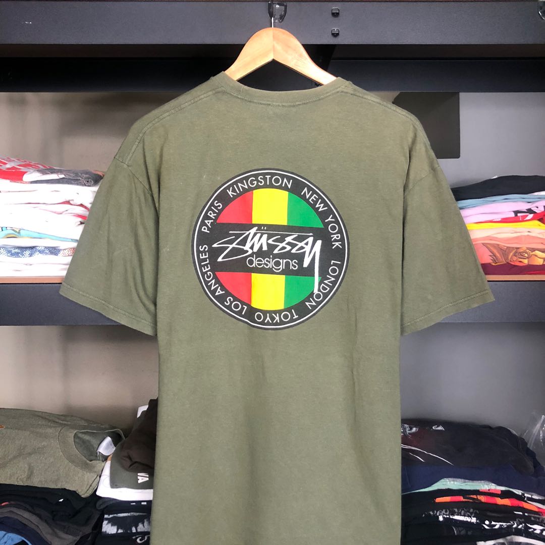 Stussy rasta, Men's Fashion, Tops & Sets, Tshirts & Polo Shirts on ...