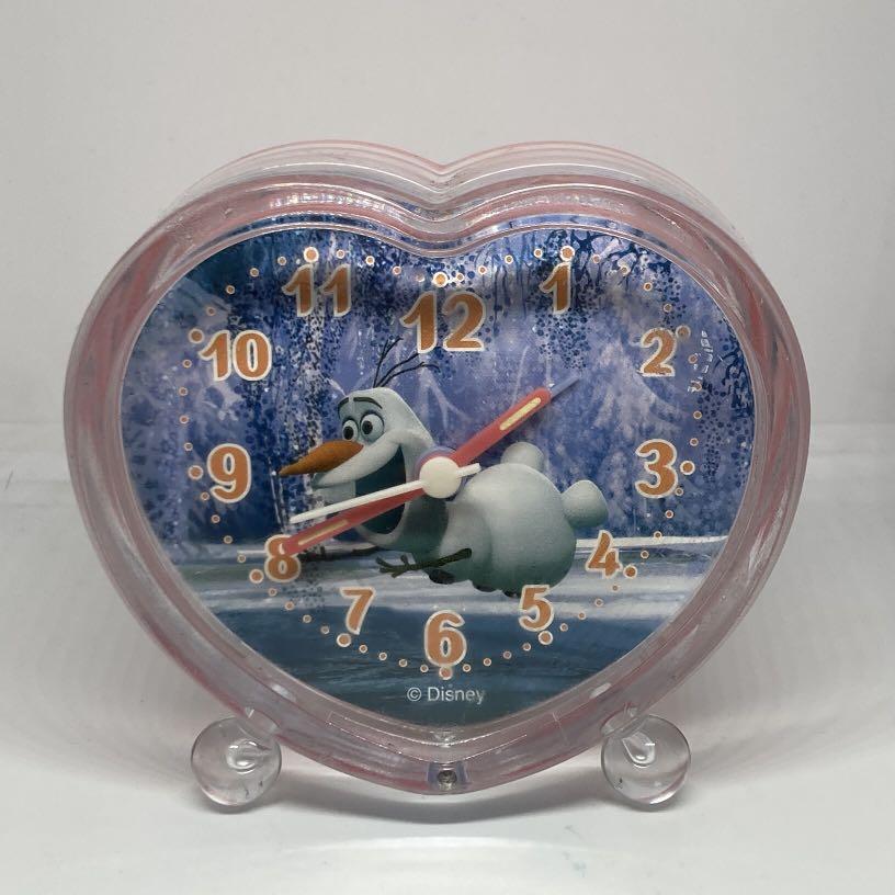 Table Clock Disney Olaf, Furniture & Home Living, Lighting & Fans ...