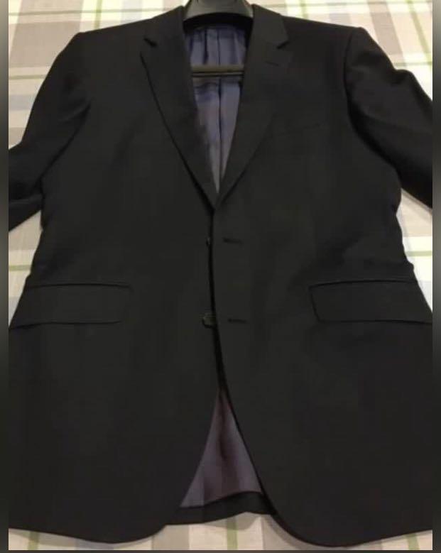 TM Lewin suit formal blazer / jacket (navy), size 36 (R), Men's Fashion ...