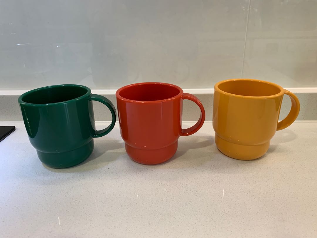 Tupperware Mugs (3 for $4), Furniture & Home Living, Kitchenware ...