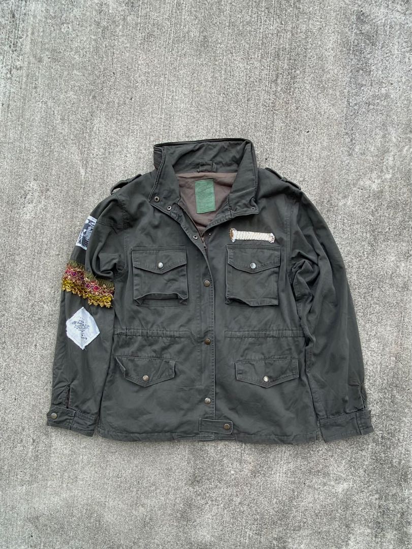 Vintage 1980s Military Reworked Jacket, Men's Fashion, Coats, Jackets ...