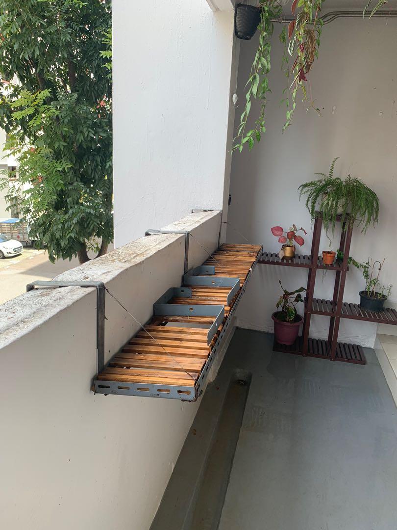 Wall stand for the plants.. Can use in HDB corridors.. Length 9 foot ...