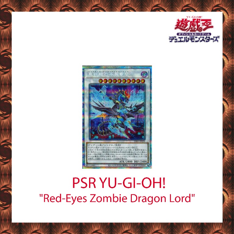 Yugioh PSR "Red-Eyes Zombie Dragon Lord" DIFO-JP039, Hobbies & Toys, Toys & Games on Carousell