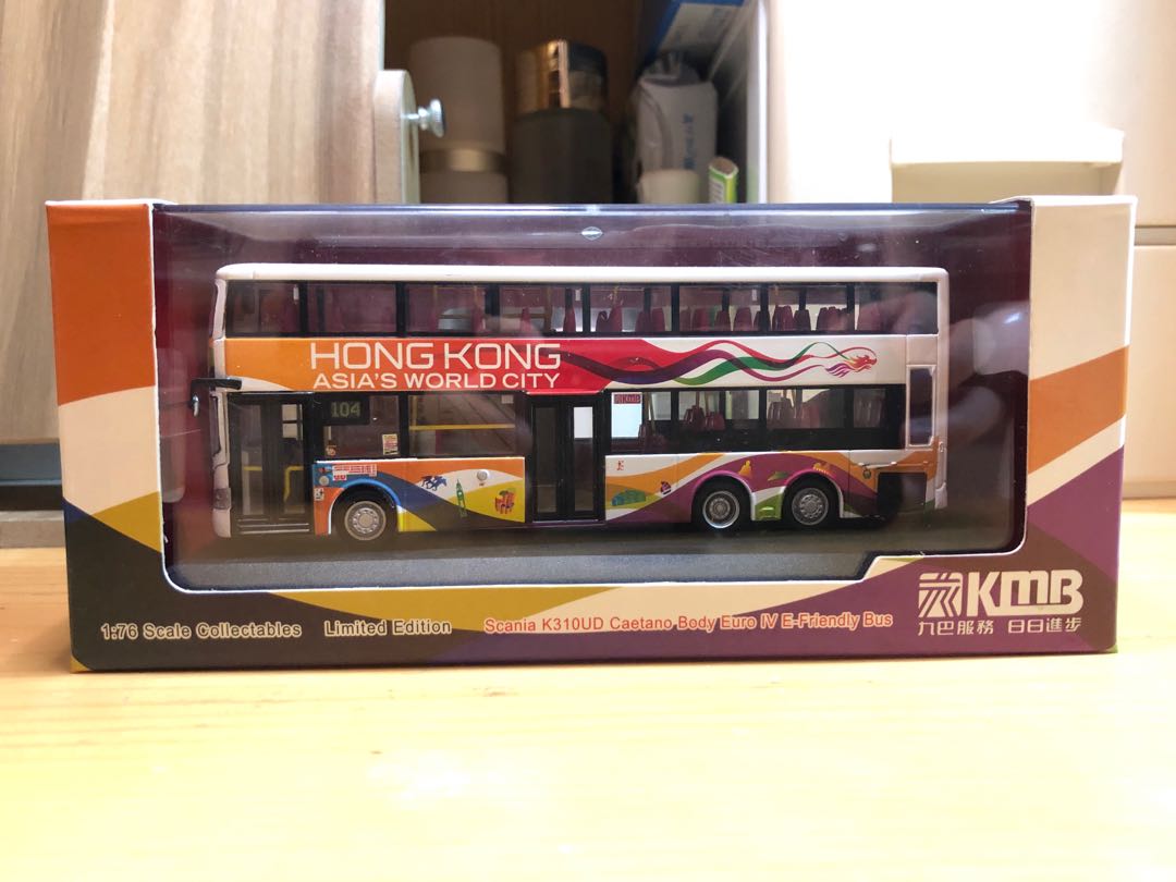 1:76 巴士模型 九巴 KMB 紳佳 Scania K310UD 104, 興趣及遊戲, 玩具 & 遊戲類 - Carousell